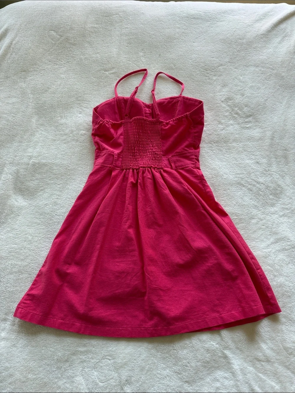 Poetry | Dresses | Poetry Hot Pink Buttonfront Sundress | Poshmark